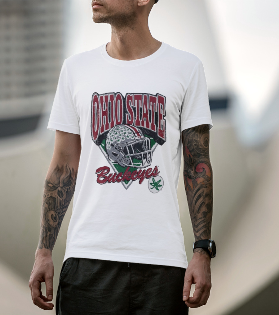 Ohio State Buckeyes Helmet Football Pride T-Shirt