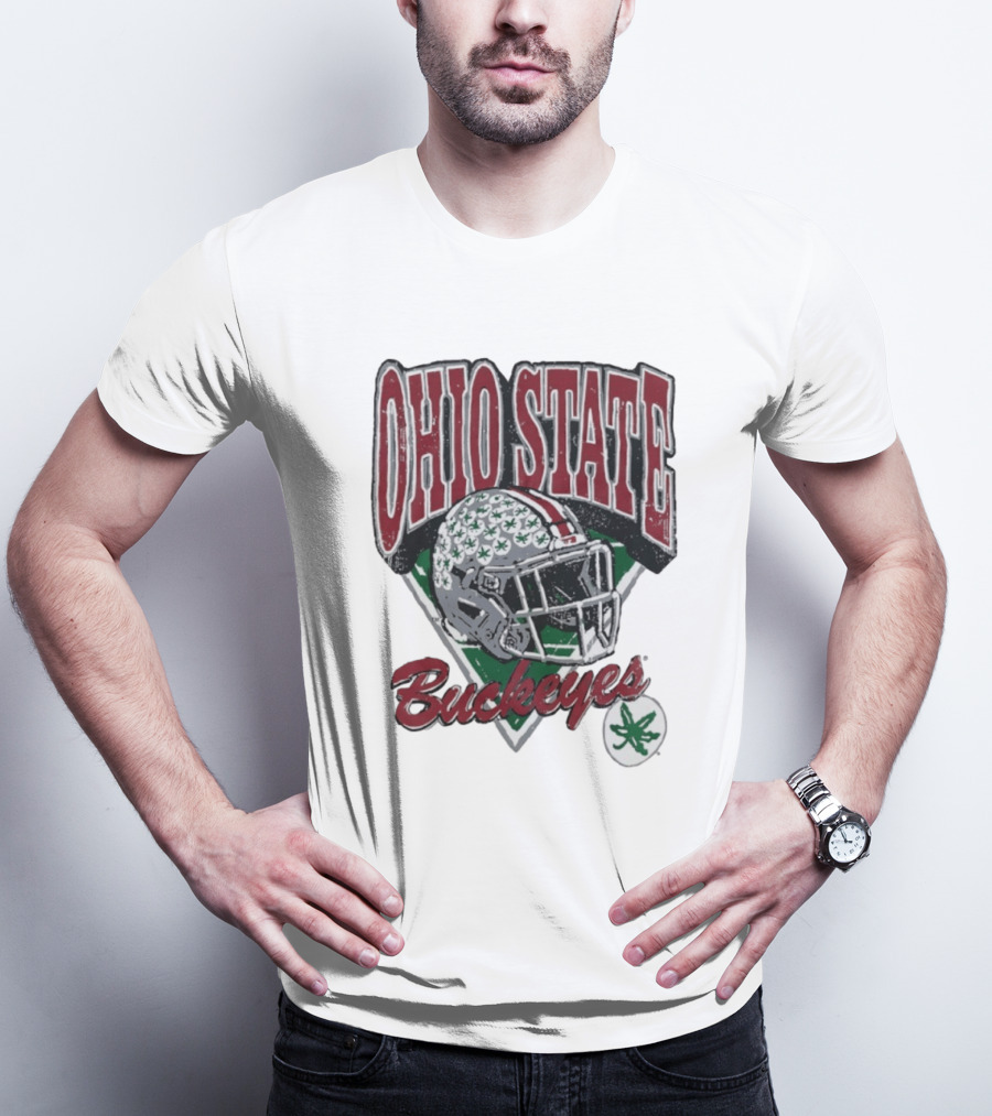 Ohio State Buckeyes Helmet Football Pride T-Shirt