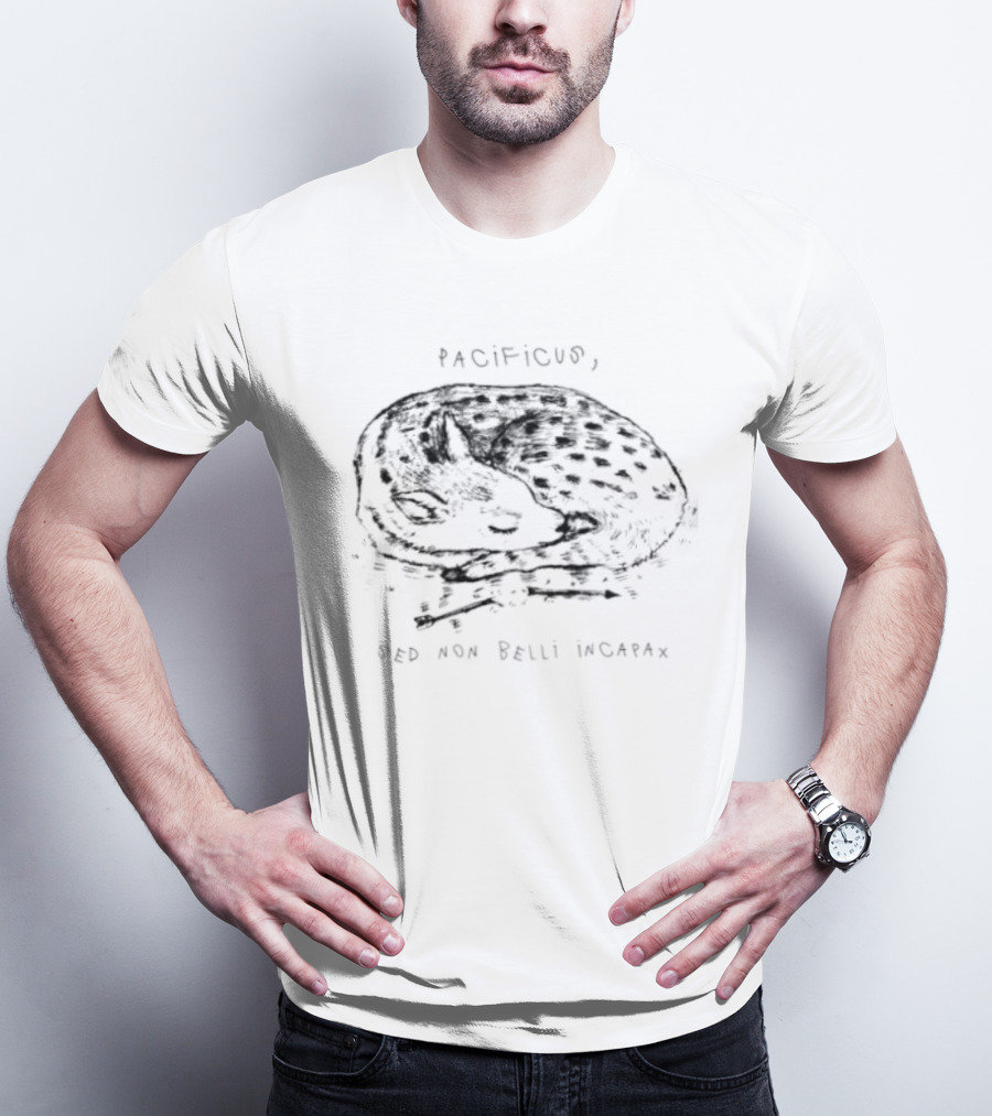 Pacificus Sed Non Belli Incapax Latin Turtle T-Shirt