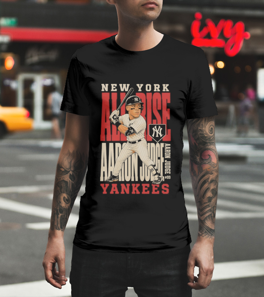 New York Yankees Aaron Judge 2026 Season Caricature T-Shirt
