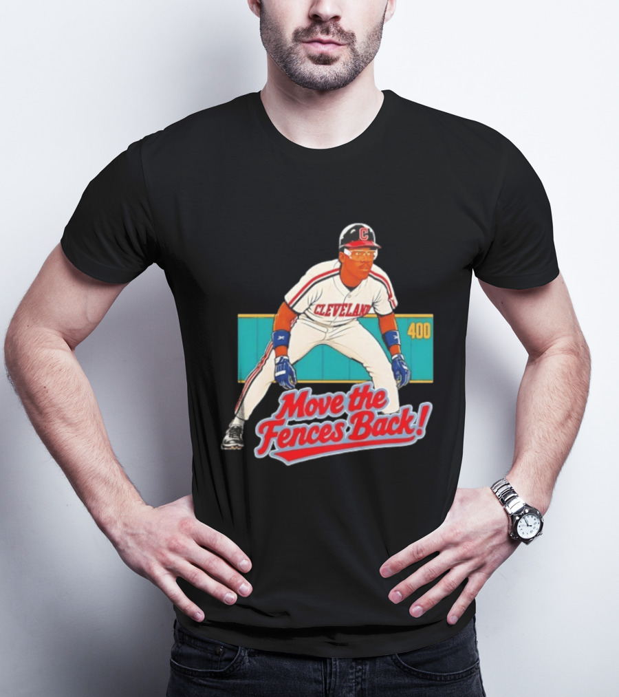 Move The Fences Back Cleveland Indians Alex Cole 400 T-Shirt