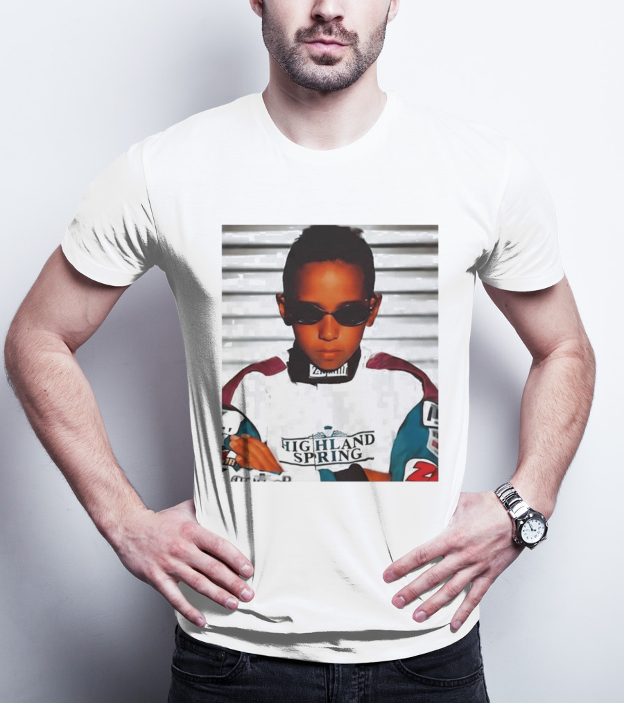 Lewis Hamilton Highland Spring Racing Attire Youthful Champion T-Shirt