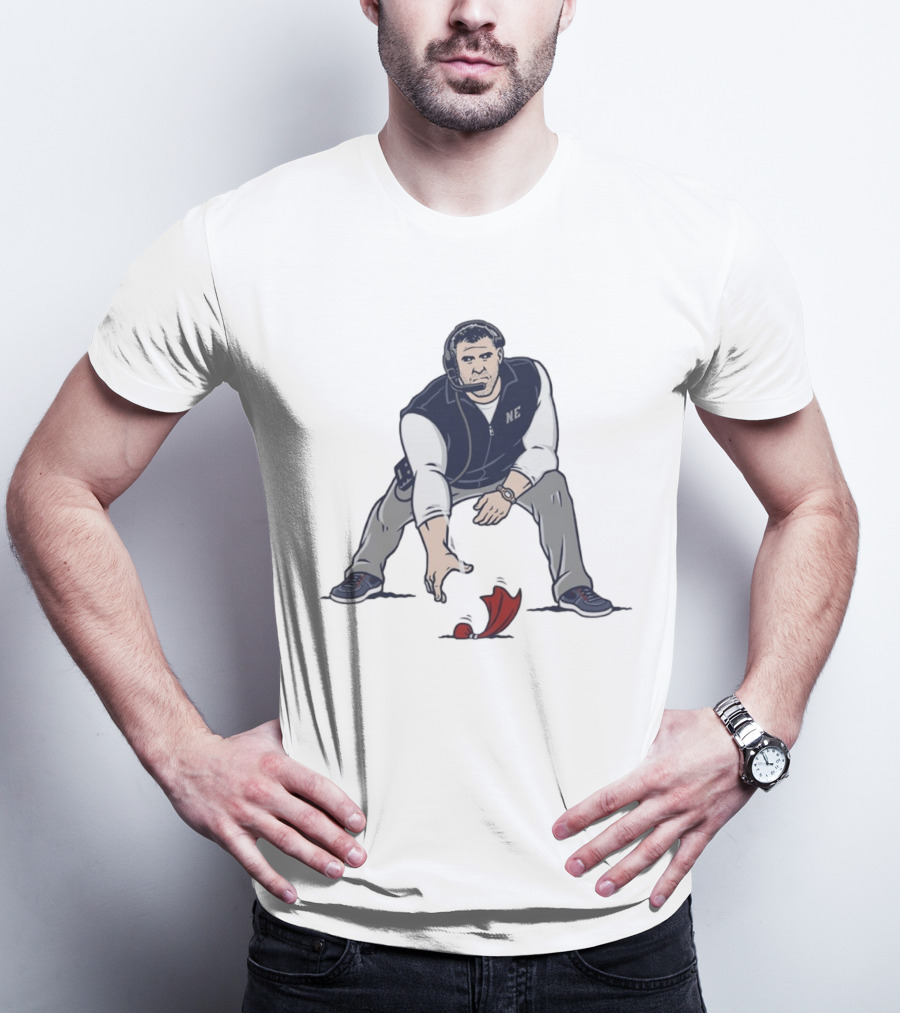 Mike Vrabel NE Three Point Stance Coach T-Shirt