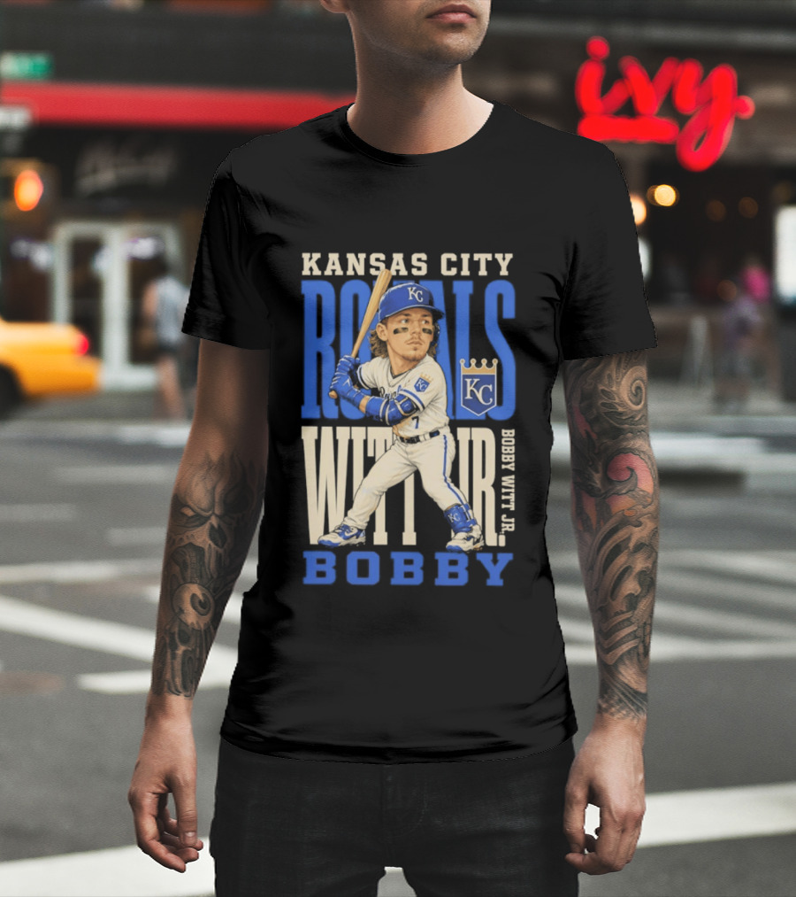 Kansas City Royals Bobby Witt Jr. MLB 2026 Caricature T-Shirt