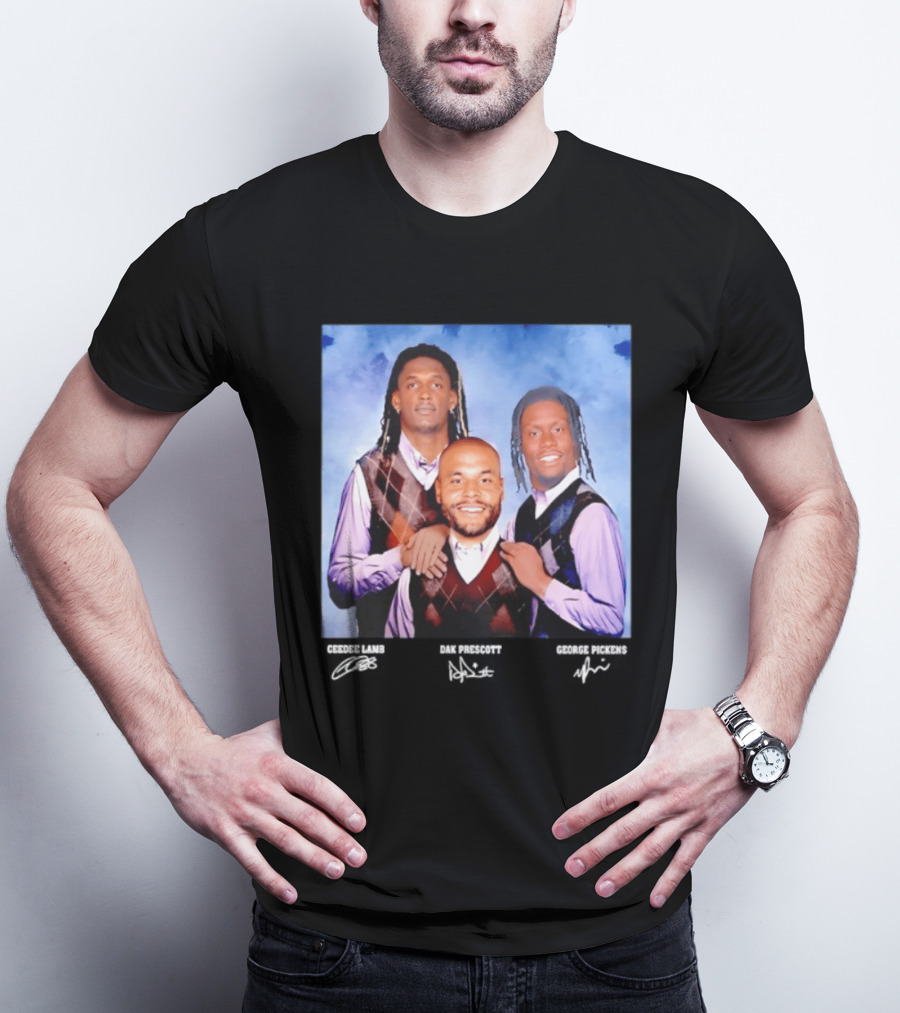 CeeDee Lamb Dak Prescott George Pickens Dallas Cowboys Pittsburgh Steelers Step Brothers T-Shirt