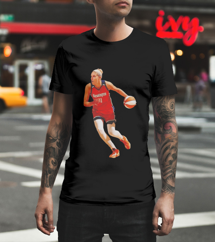 Elena Delle Donne Washington Mystics Basketball Hall Of Fame Player 11 T-Shirt