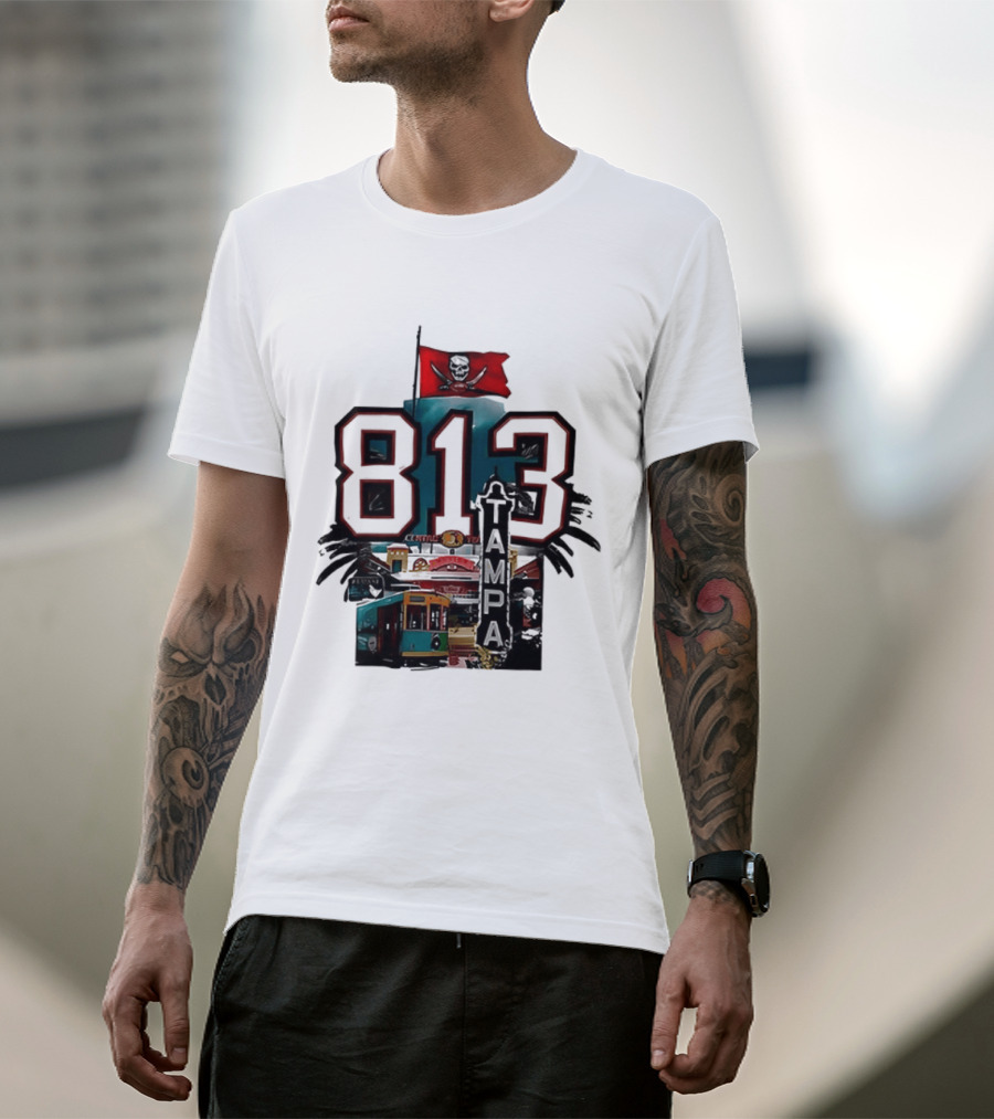 Tampa Bay Buccaneers 813 Day Raise The Flags Established 1976 Two Sided T-Shirt