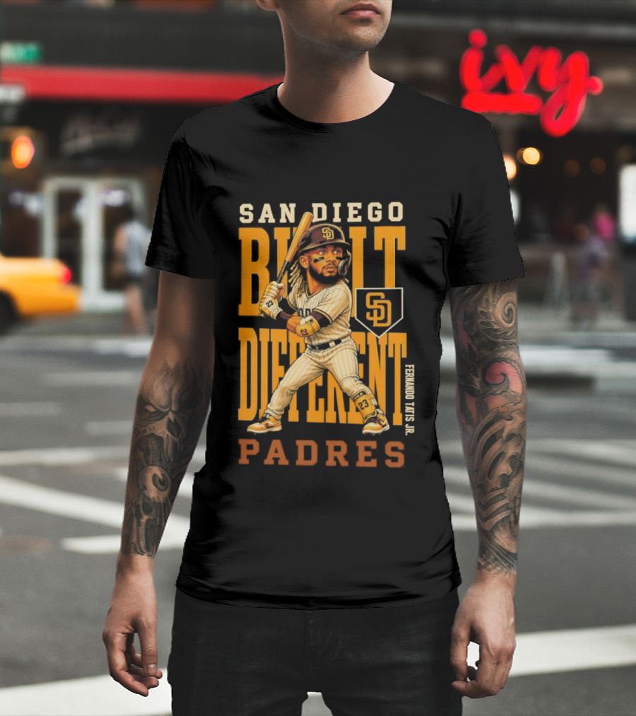 San Diego Built Different Padres Fernando Tatis Jr. 2026 MLB Season T-Shirt
