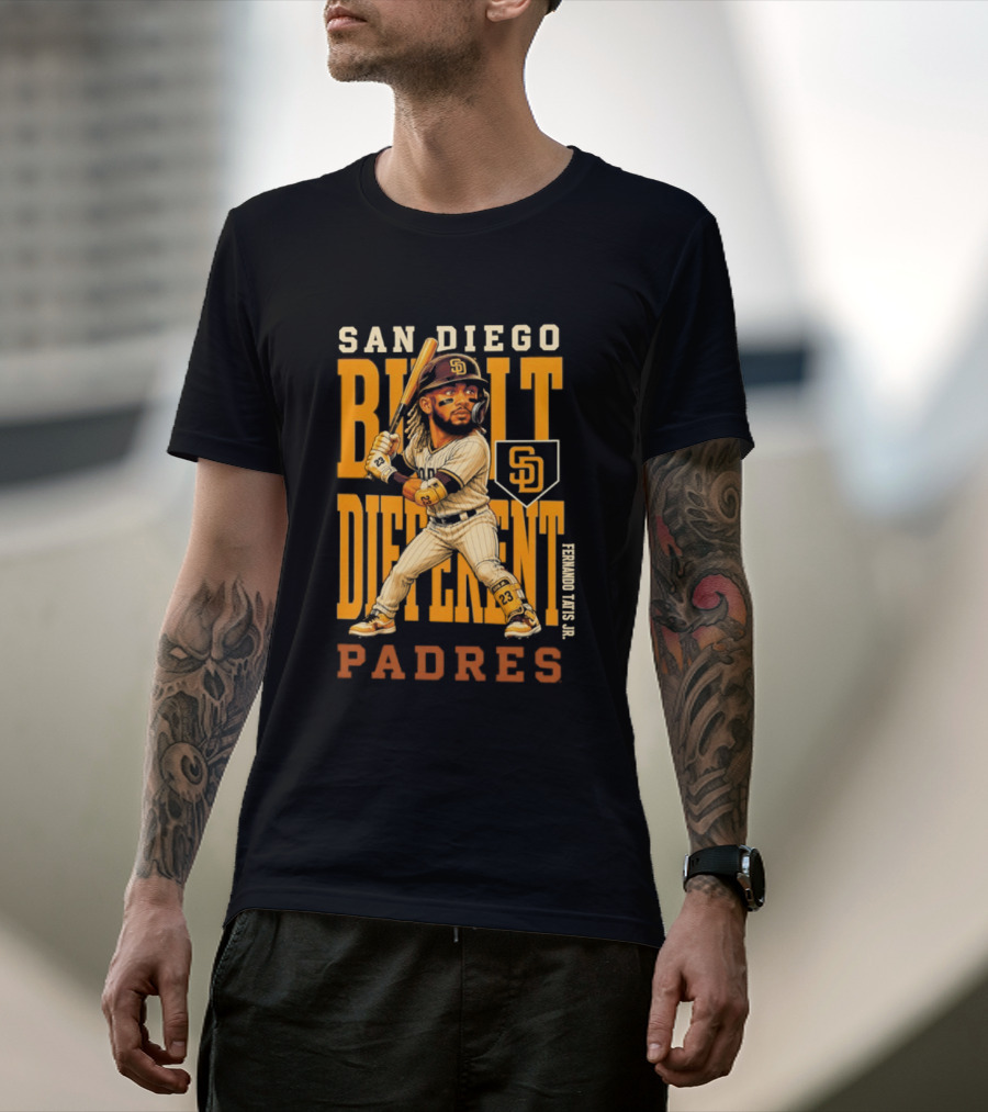 San Diego Built Different Padres Fernando Tatis Jr. 2026 MLB Season T-Shirt