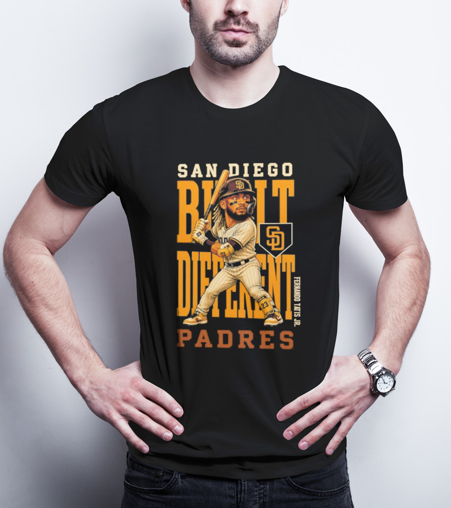 San Diego Built Different Padres Fernando Tatis Jr. 2026 MLB Season T-Shirt