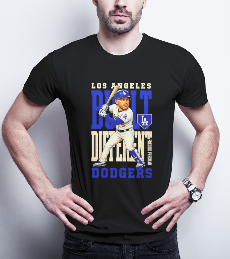 Los Angeles Dodgers Built Different Freddie Freeman MLB T-Shirt