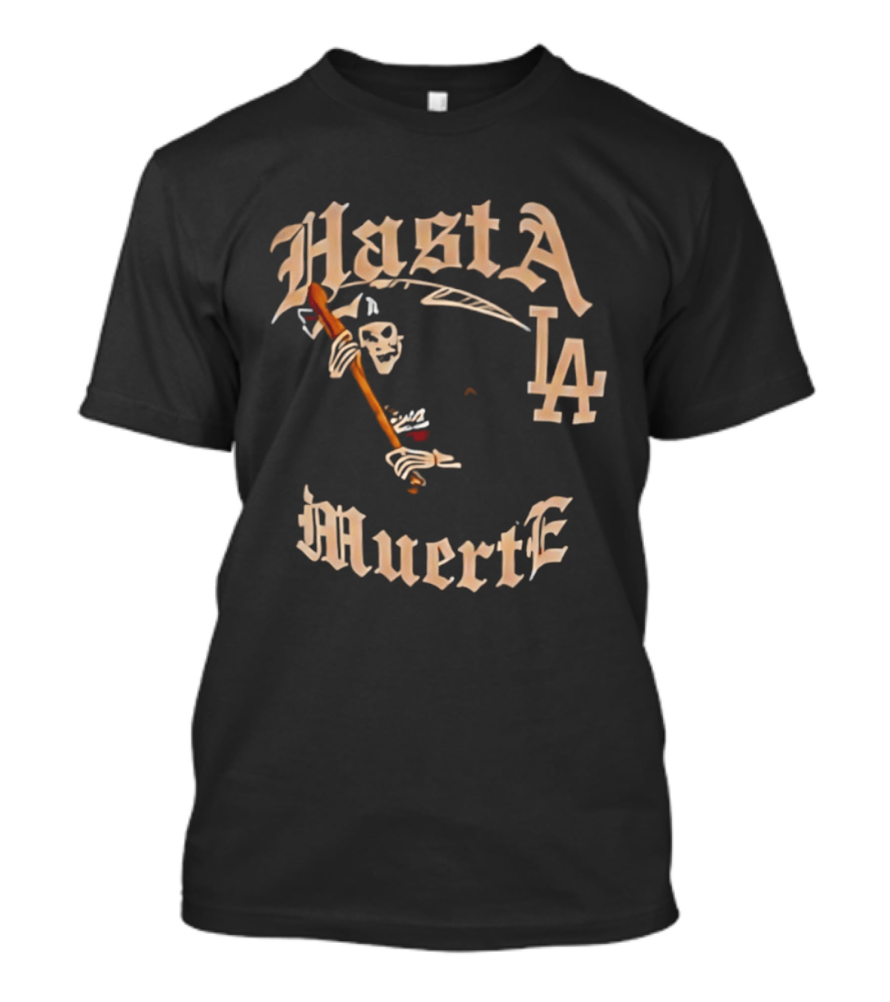 Hasta La Muerte Grim Reaper LA Dodgers T-Shirt