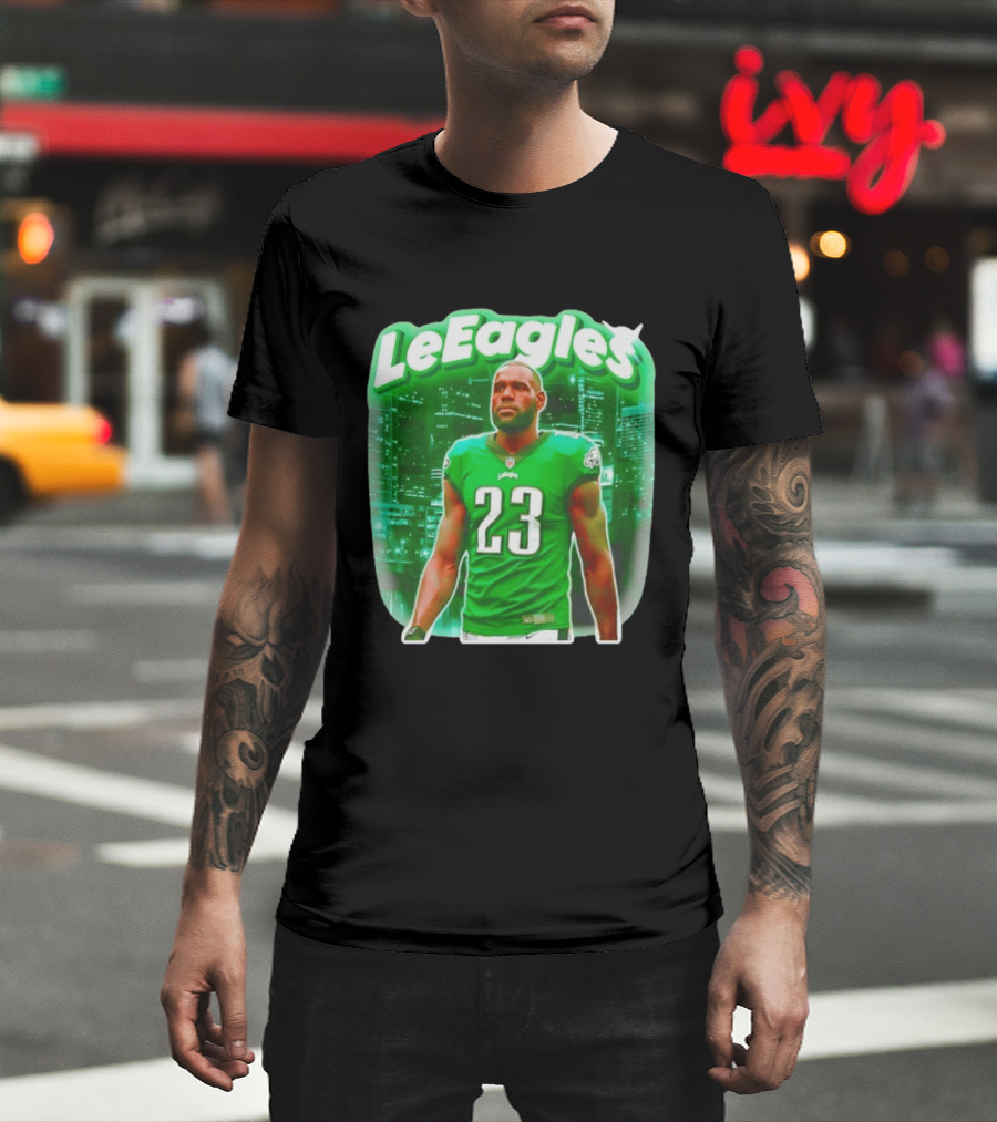 LeBron James LeEagles Philadelphia Eagles 23 Jersey T-Shirt