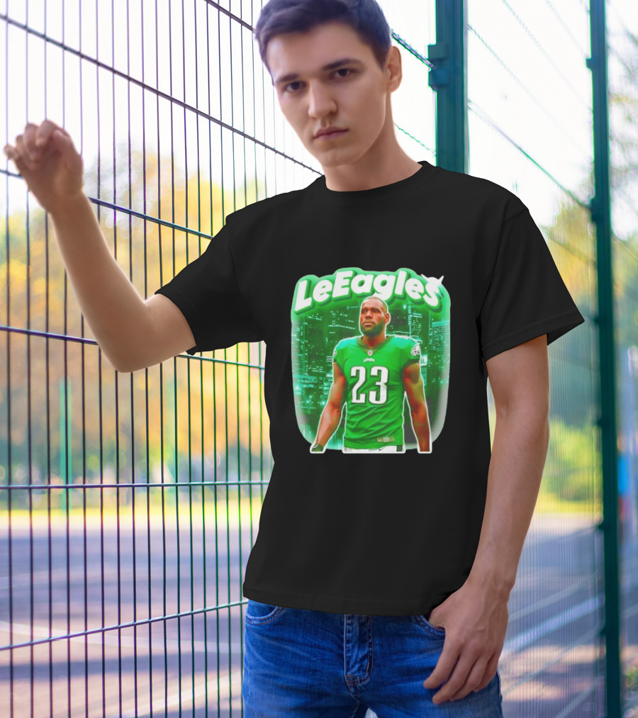 LeBron James LeEagles Philadelphia Eagles 23 Jersey T-Shirt