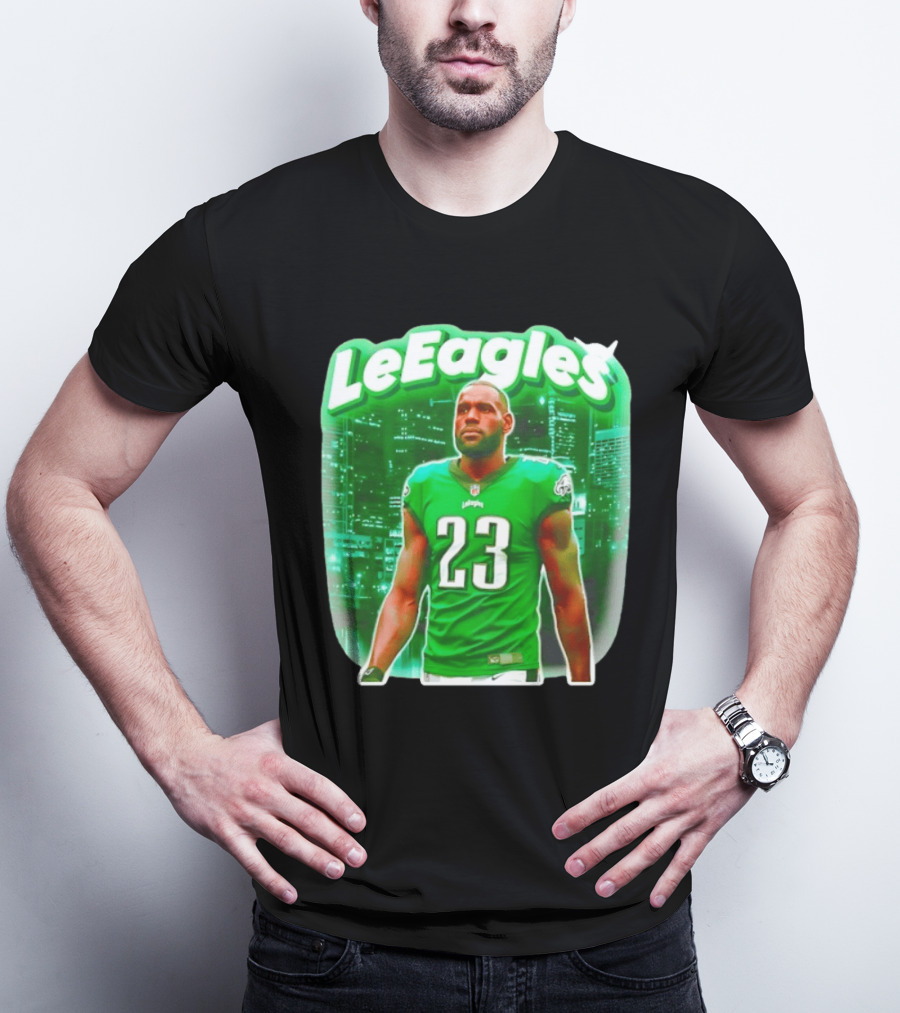 LeBron James LeEagles Philadelphia Eagles 23 Jersey T-Shirt
