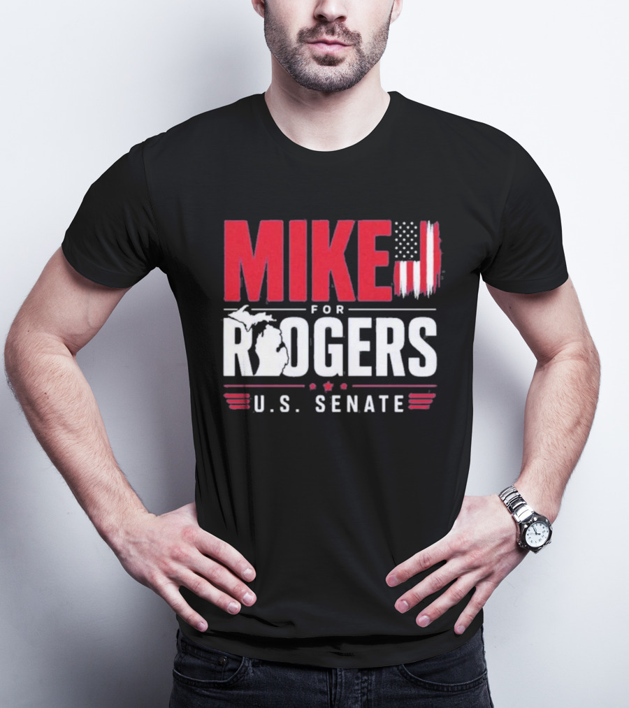 Mike Rogers U.S. Senate Campaign American Flag T-Shirt
