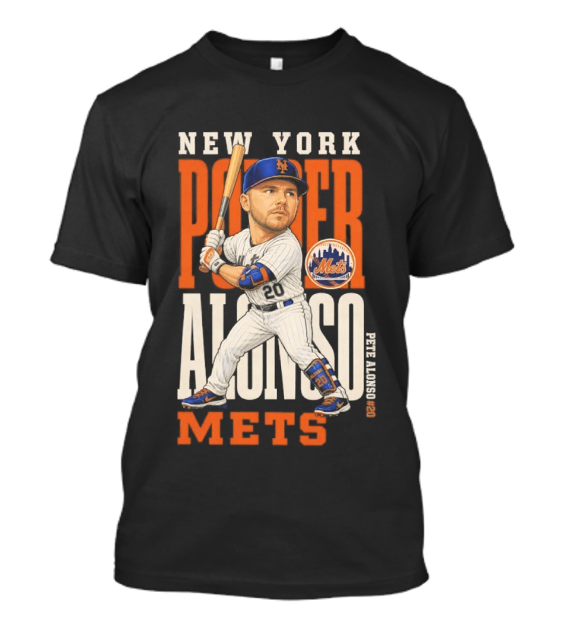 New York Mets Pete Alonso Power 2026 MLB Season T-Shirt