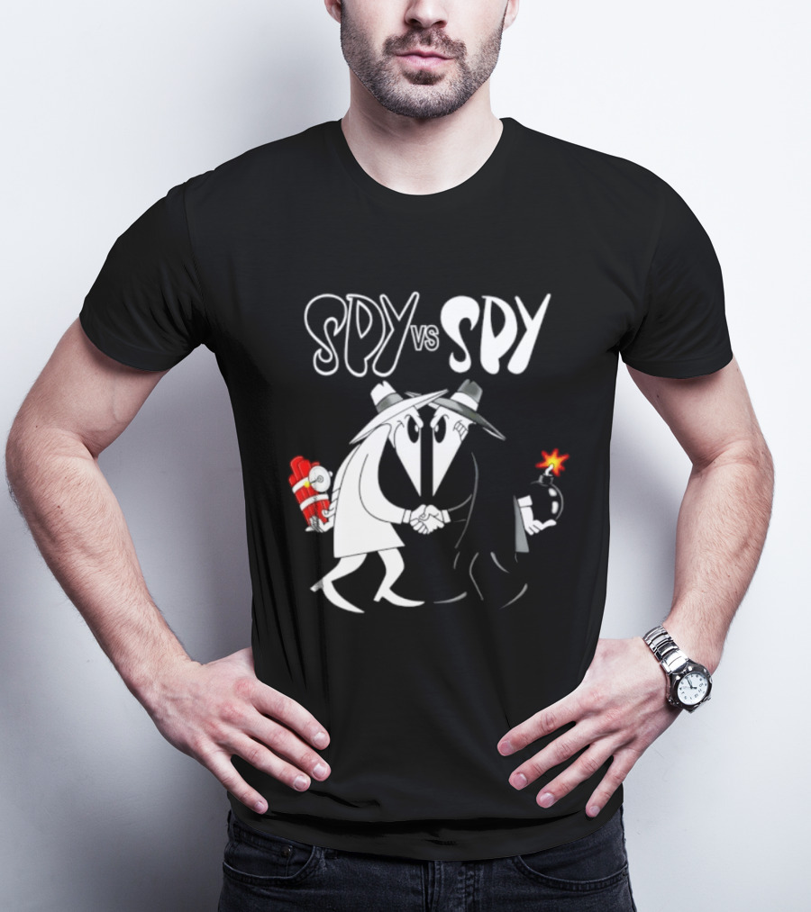 Spy Vs Spy Mad Magazine Comic Strip Cold War Classic Characters Showdown T-Shirt