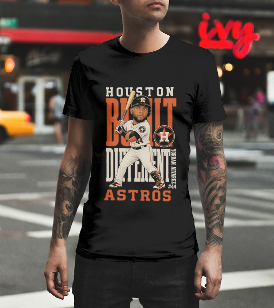 Houston Built Different Astros Yordan Alvarez #44 T-Shirt