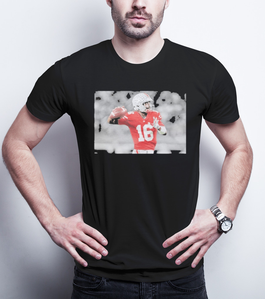 J.T. Barrett Ohio State Buckeyes #16 Football Quarterback Legend T-Shirt