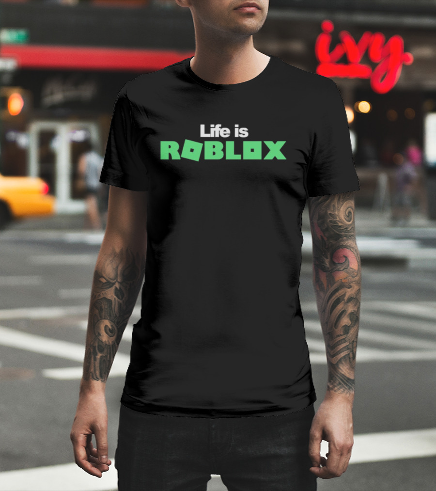 Life Is Roblox Gaming Meme DJ Akademiks T-Shirt