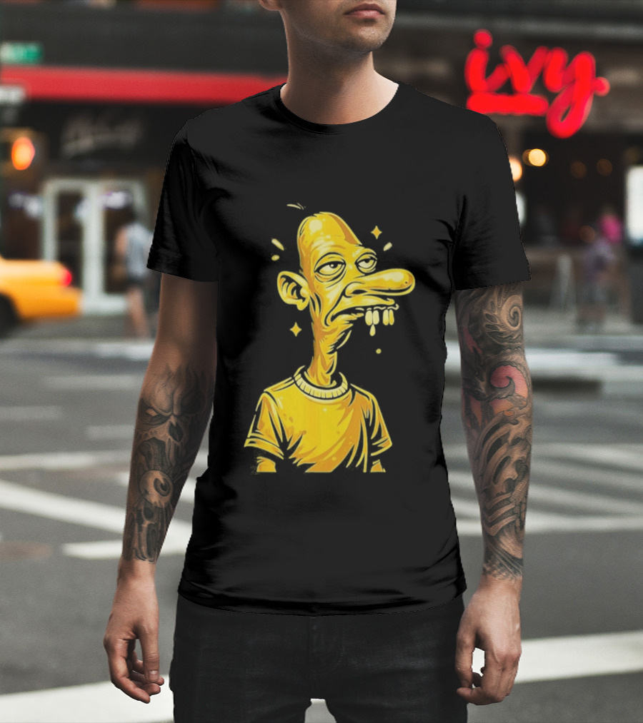 Neegy Manny Gold Statue Cartoon Character Original T-Shirt