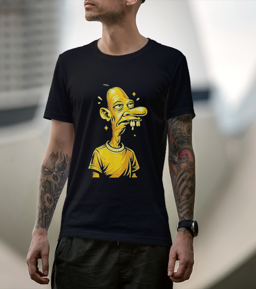 Neegy Manny Gold Statue Cartoon Character Original T-Shirt