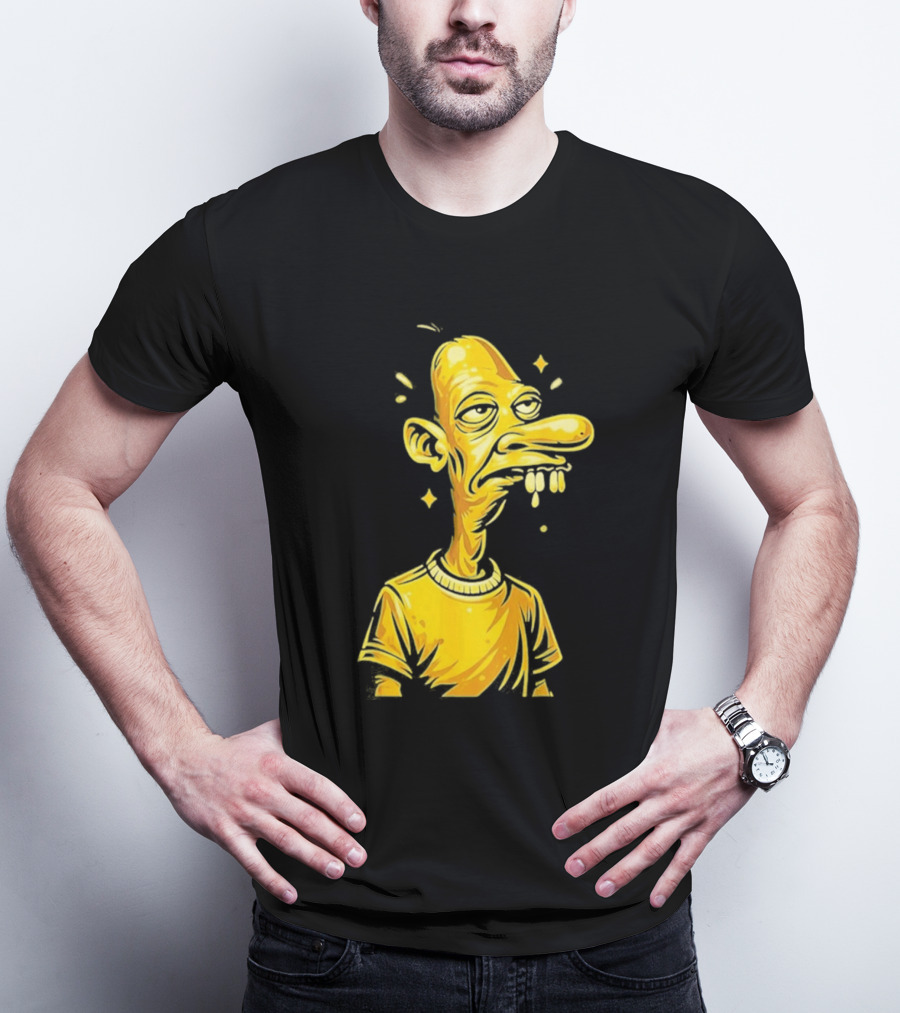 Neegy Manny Gold Statue Cartoon Character Original T-Shirt