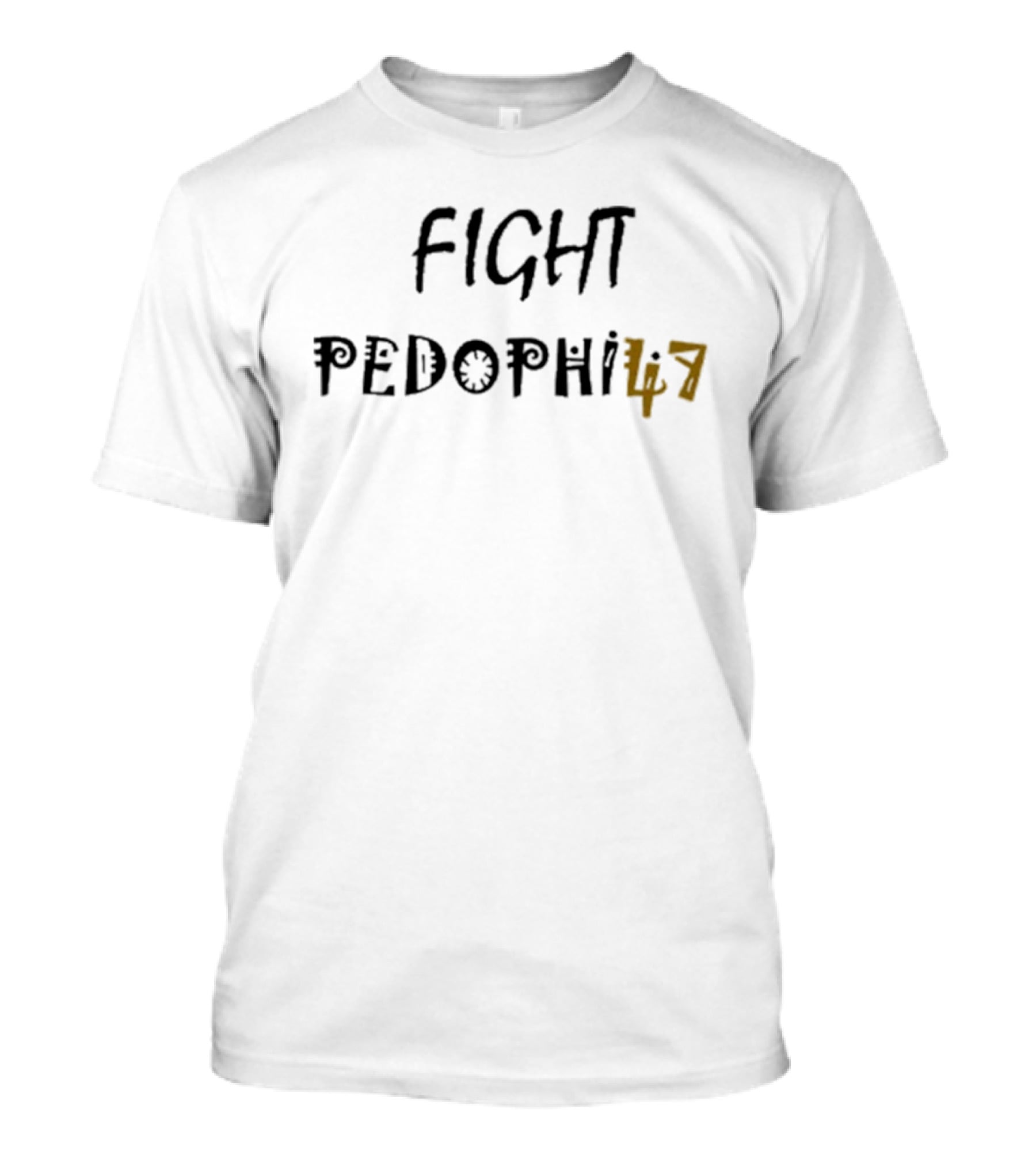 FIGHT PEDOPHILIA 47 Advocacy Awareness T-Shirt