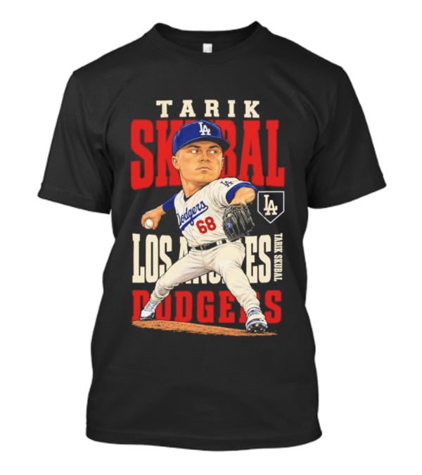 Tarik Skubal Los Angeles Dodgers 2026 MLB Season Dodgers 68 Caricature T-Shirt