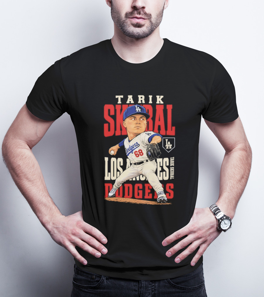 Tarik Skubal Los Angeles Dodgers 2026 MLB Season Dodgers 68 Caricature T-Shirt