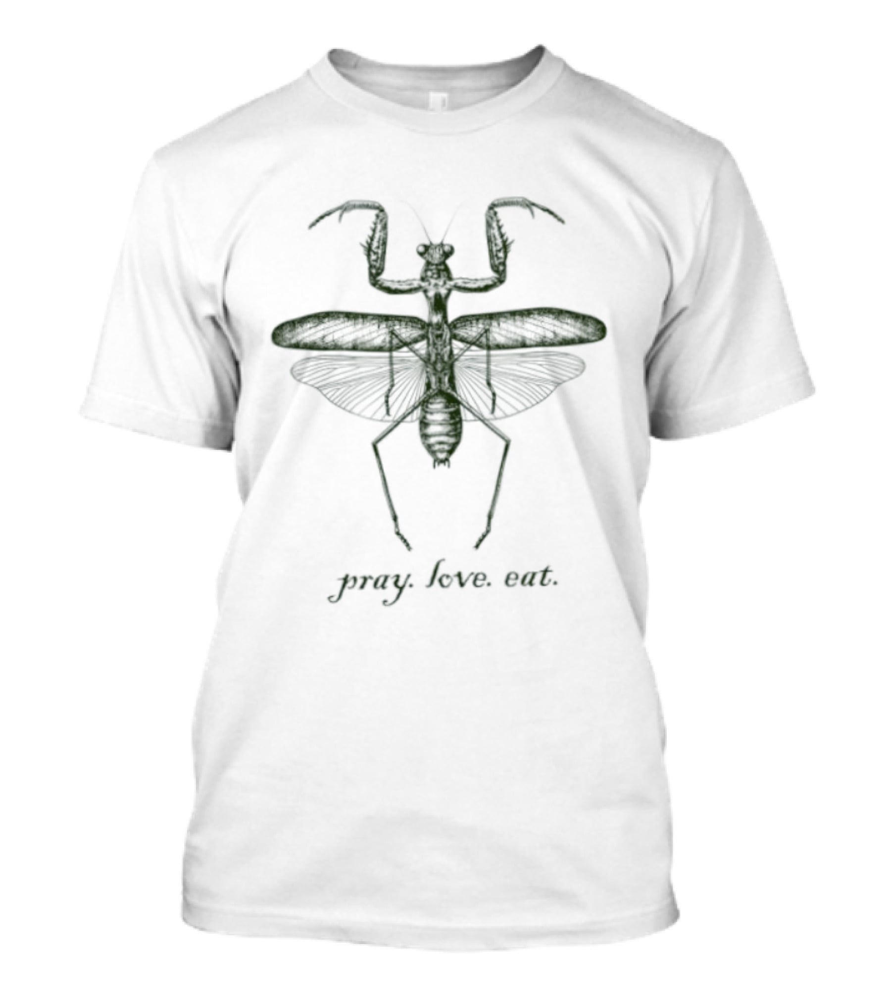 Pray Love Eat Praying Mantis Insect Nature T-Shirt