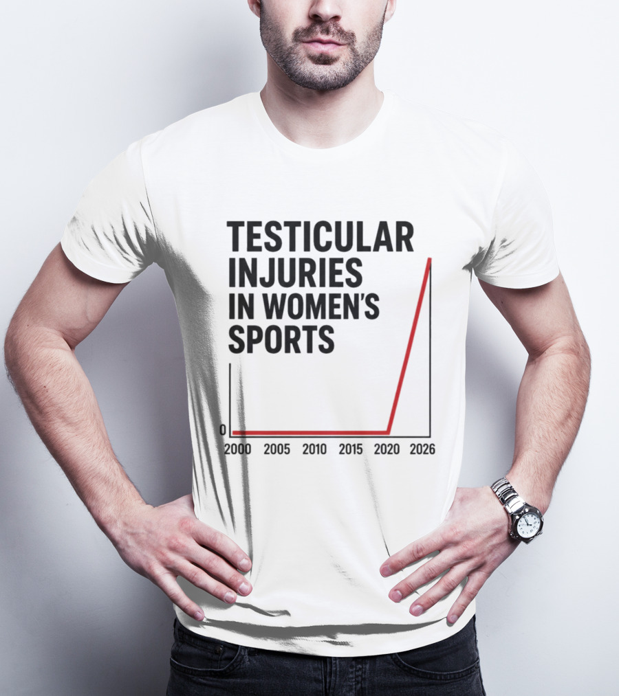 Testicular Injuries In Women's Sports 2000 2026 Graph T-Shirt