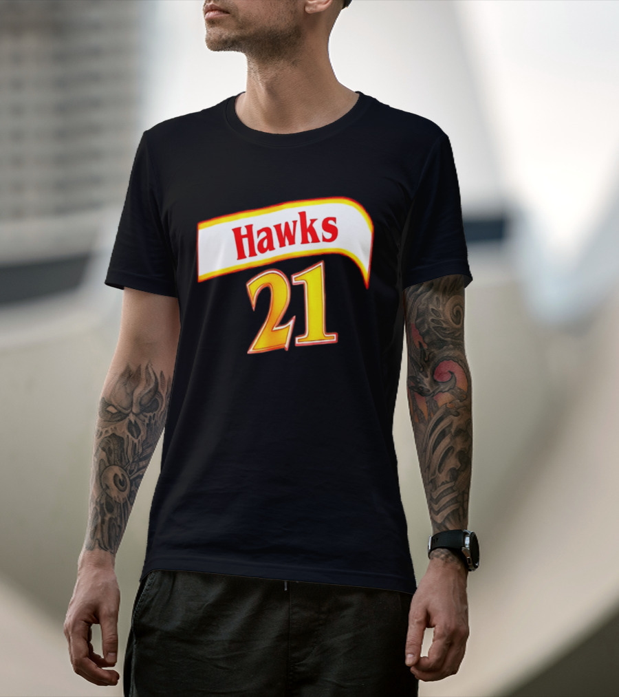 Hawks 21 Basketball Jersey NBA Team Edition T-Shirt
