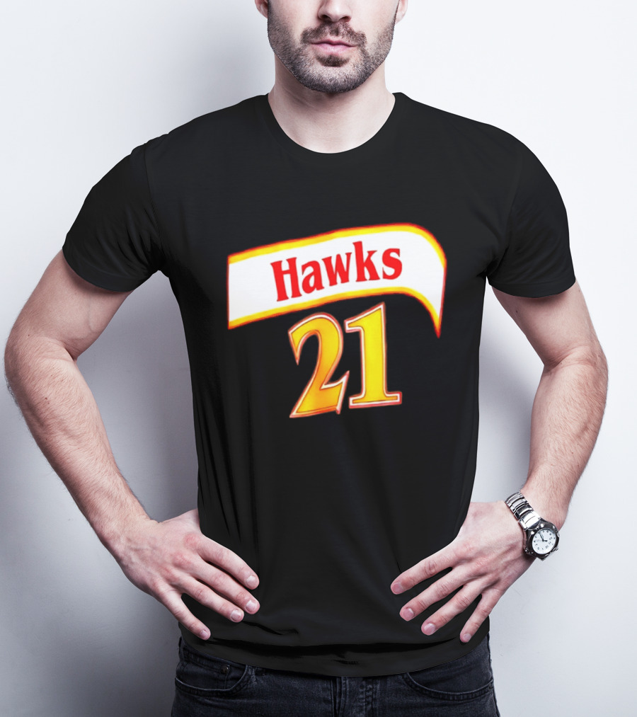Hawks 21 Basketball Jersey NBA Team Edition T-Shirt