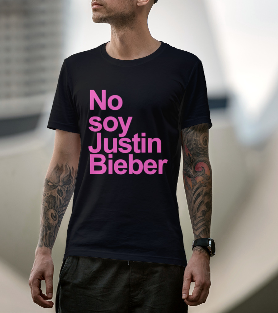 No Soy Justin Bieber Pop Music Celebrity Merchandise T-Shirt