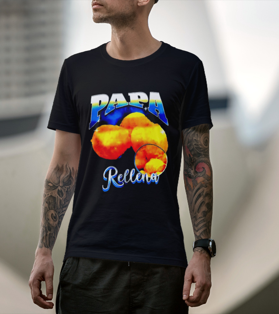 Papa Rellena Bold Text Potato Dish T-Shirt