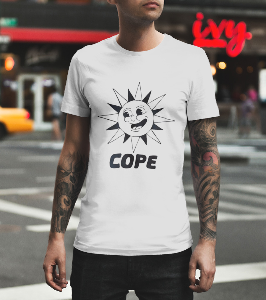 Cope Happy Sun Face Smiling Sunburst T-Shirt