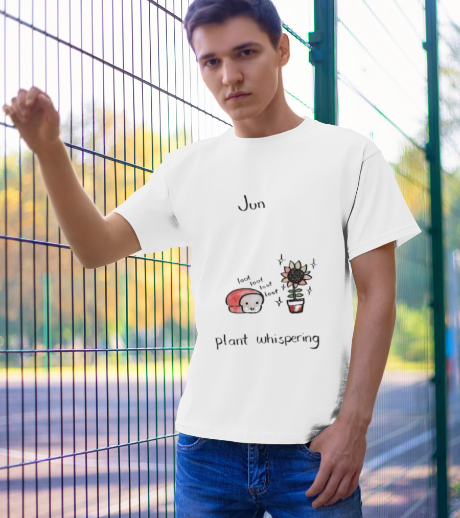 Jun Plant Whispering Bread Sunflower Loof Visual T-Shirt
