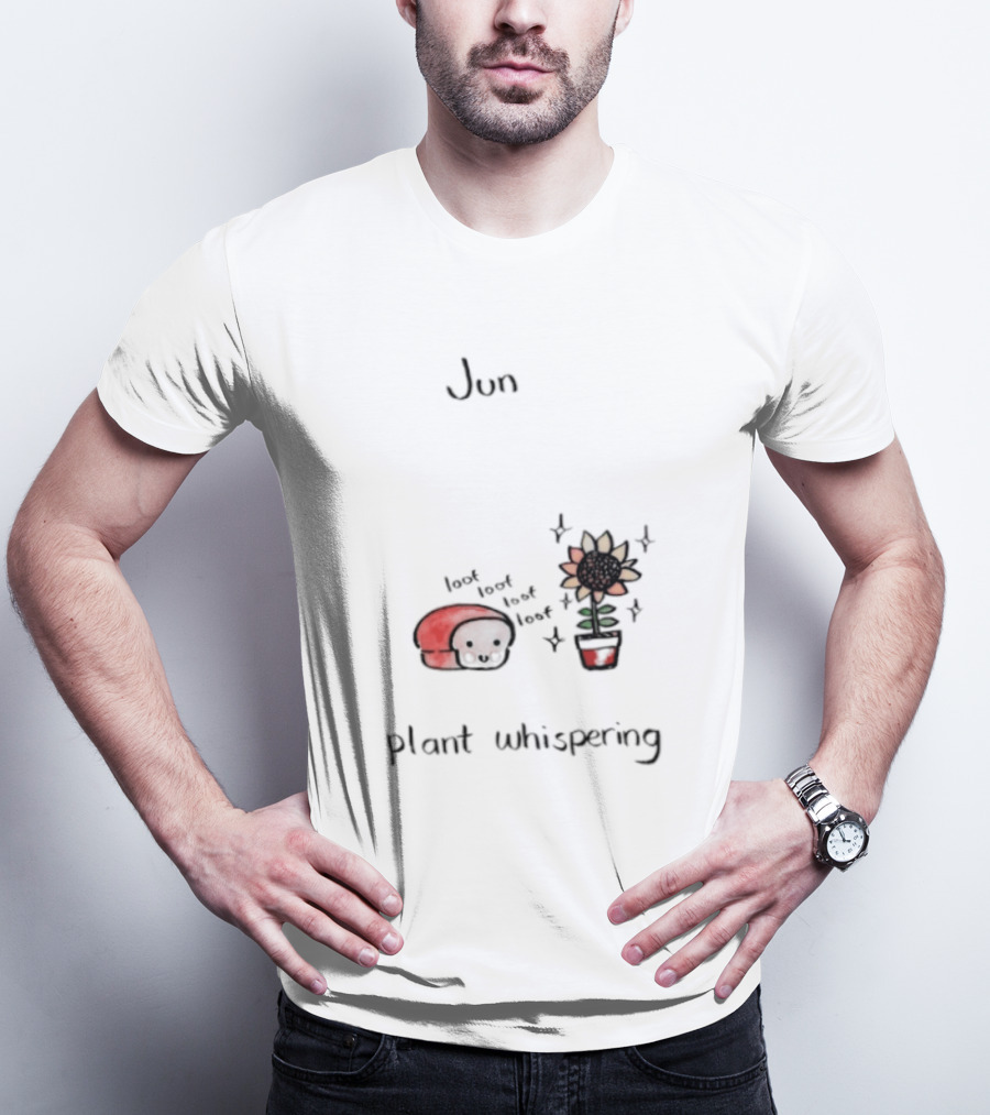 Jun Plant Whispering Bread Sunflower Loof Visual T-Shirt