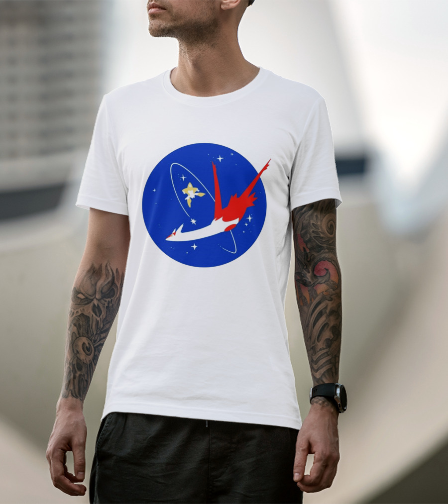 Latias Jirachi Cosmic Voyage In Space T-Shirt