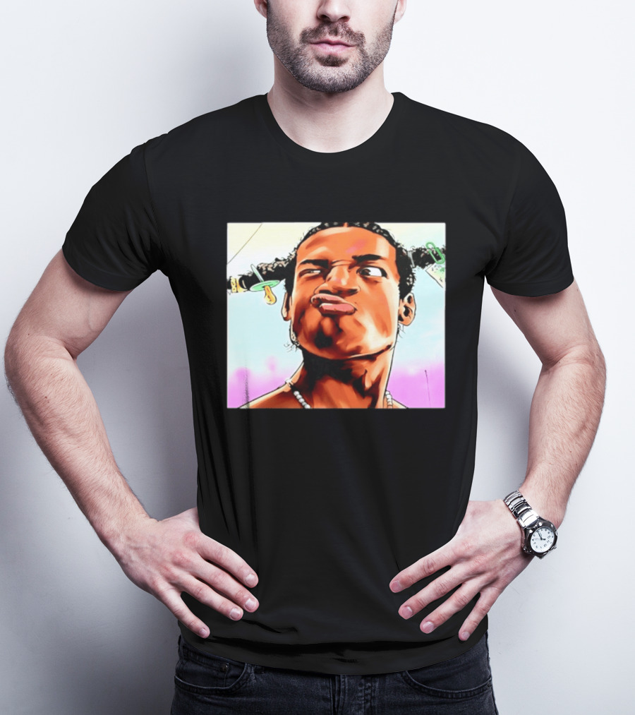 ASAP Rocky Hip Hop Rap Mob Pouty Face Meme T-Shirt