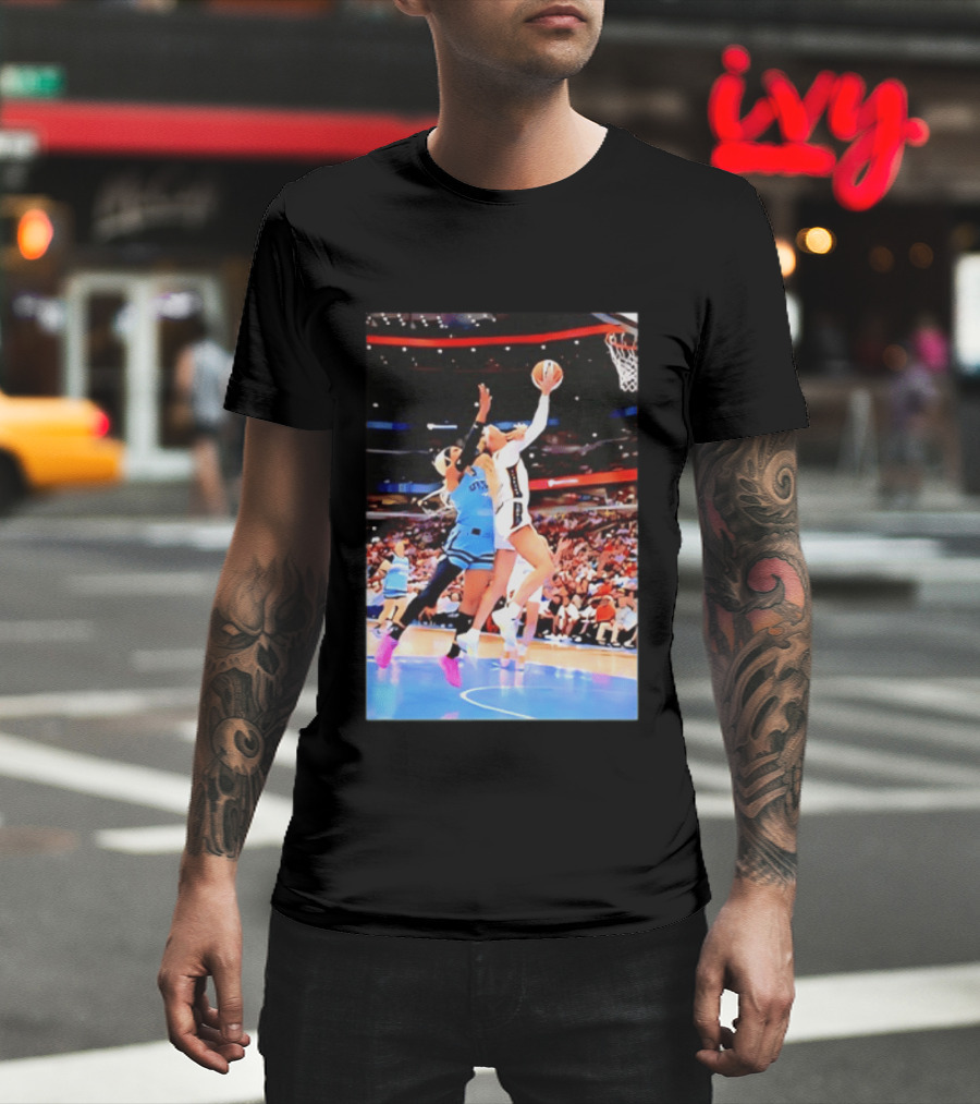 Caitlin Clark Indiana Fever Gameplay Action WNBA Basketball Competition T-Shirt