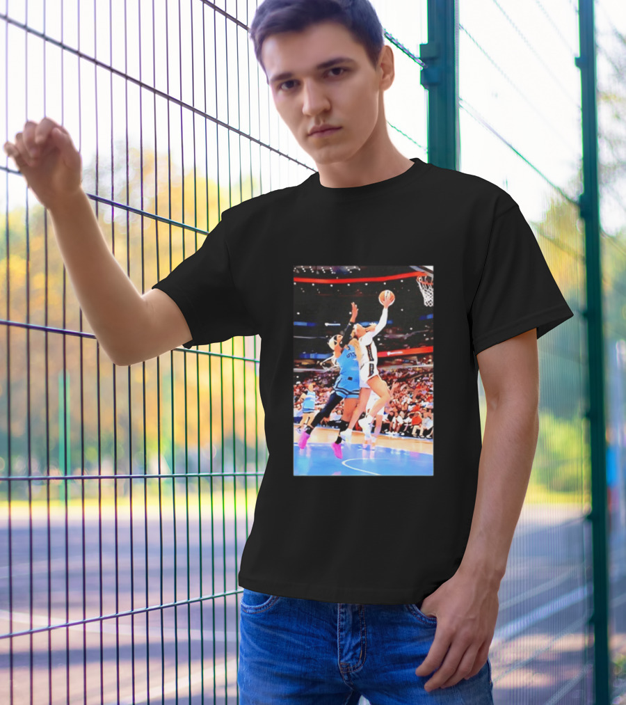 Caitlin Clark Indiana Fever Gameplay Action WNBA Basketball Competition T-Shirt