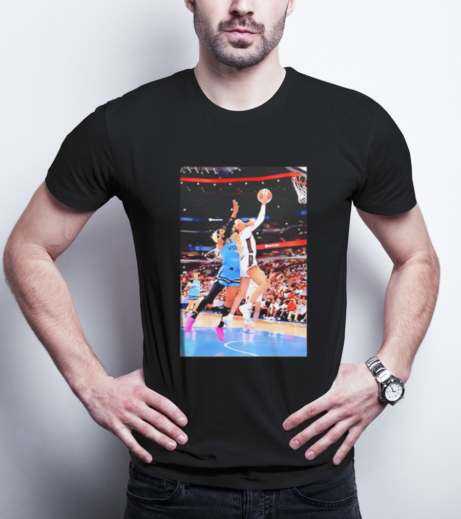 Caitlin Clark Indiana Fever Gameplay Action WNBA Basketball Competition T-Shirt