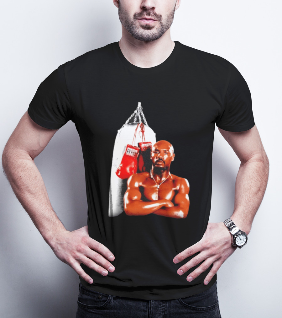 Marvelous Marvin Hagler With Cleto Reyes Boxing Gloves Iconic Champion T-Shirt