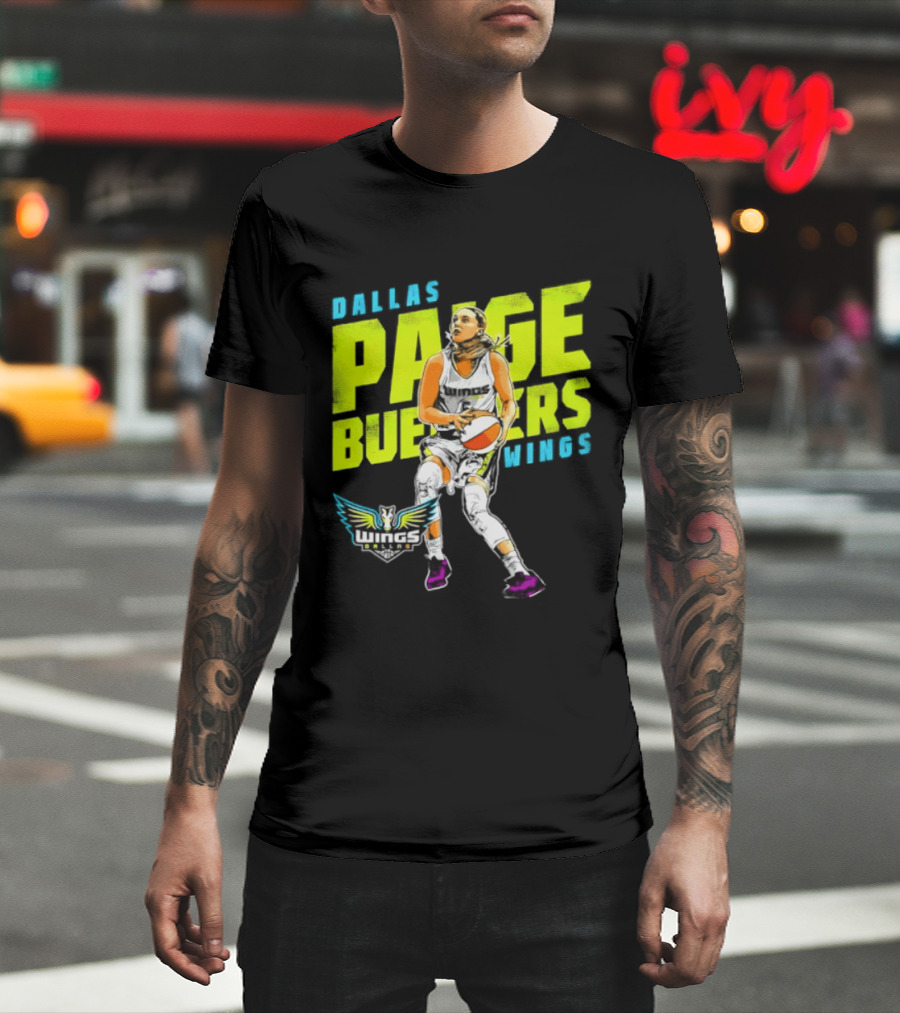 Dallas Wings Paige Bueckers WNBA Basketball Player T-Shirt