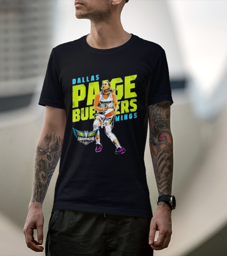 Dallas Wings Paige Bueckers WNBA Basketball Player T-Shirt