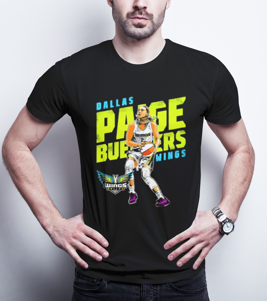 Dallas Wings Paige Bueckers WNBA Basketball Player T-Shirt
