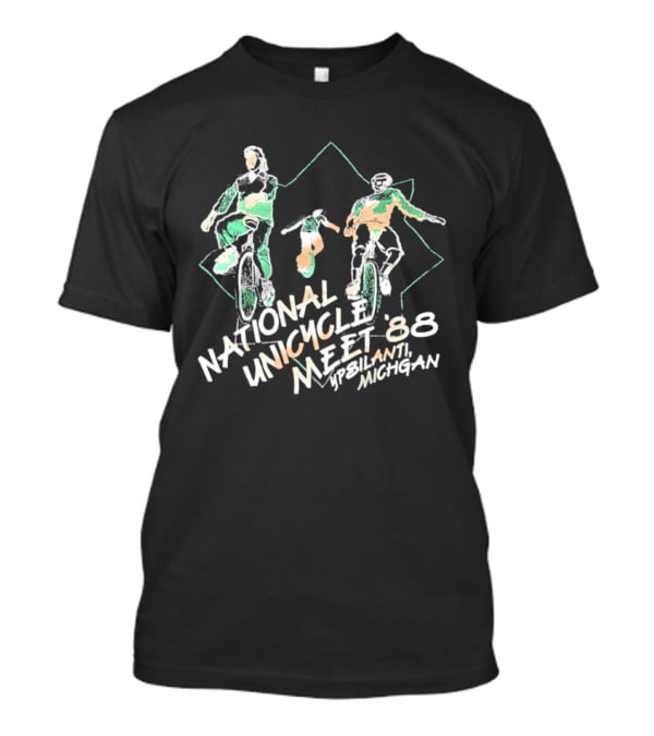 National Unicycle Meet '88 Ypsilanti Michigan Event Featuring Riders T-Shirt